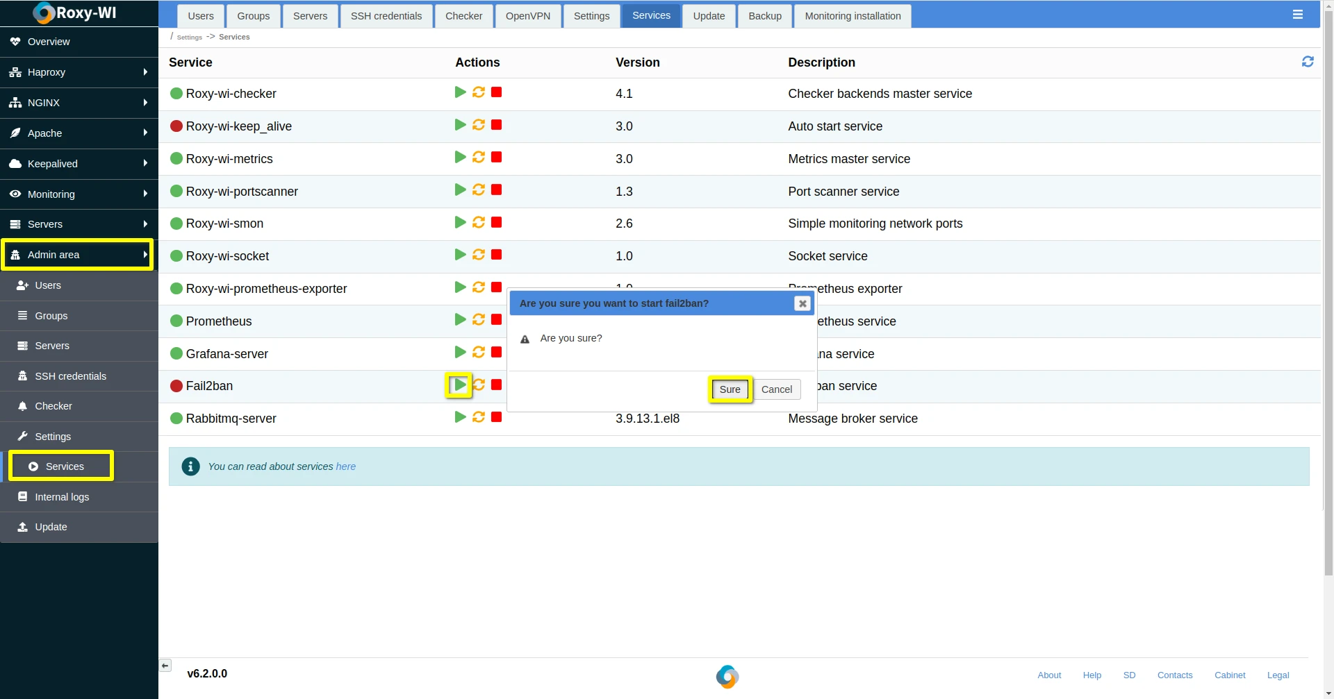 Fail2ban service description