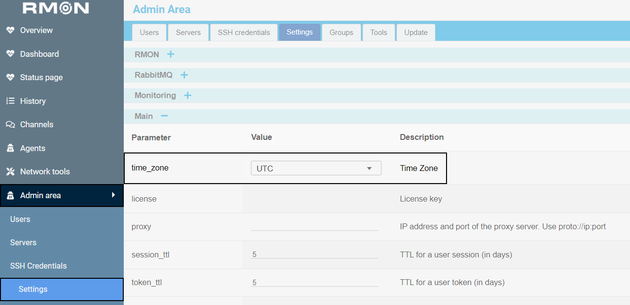 How to setup your Time zone